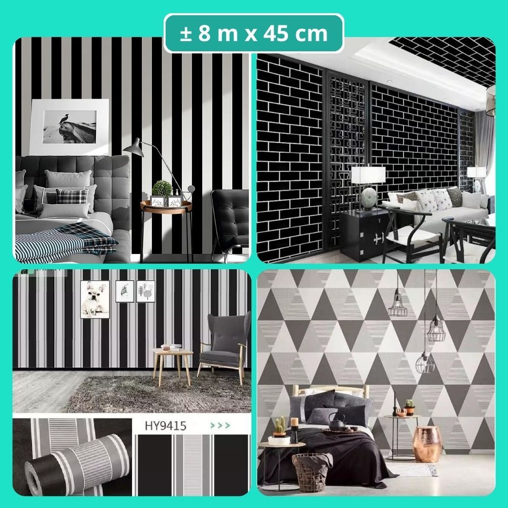 Jual Wallpaper Minimalis Wallpaper Dinding Hitam Minimalis Wallpaper ...