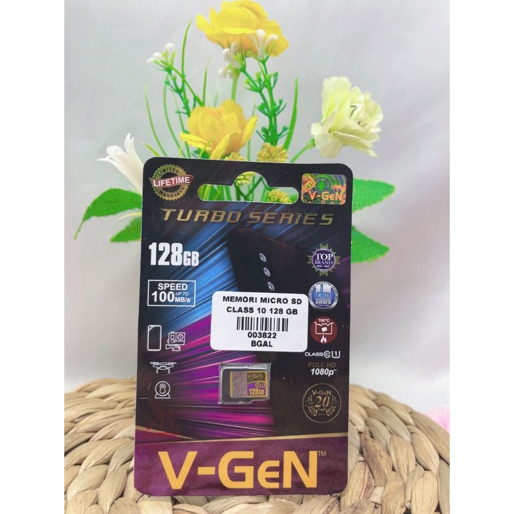 Jual Memory V Gen Micro Sd Memori Handphone Card MMC Turbo Series VGen Class 10 8GB 16GB 32GB ...