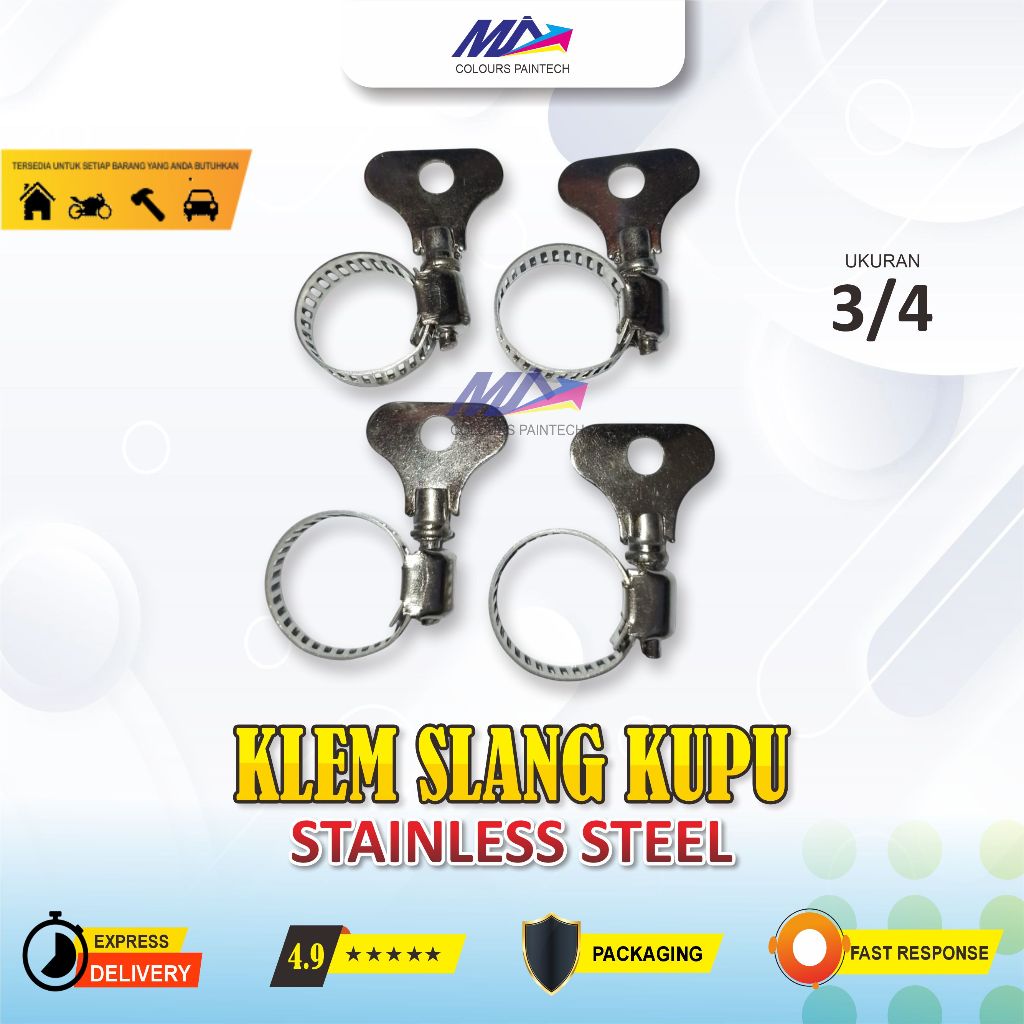 Jual Klem selang air dan LPG kuping besi ECER & GROSIR | Shopee Indonesia