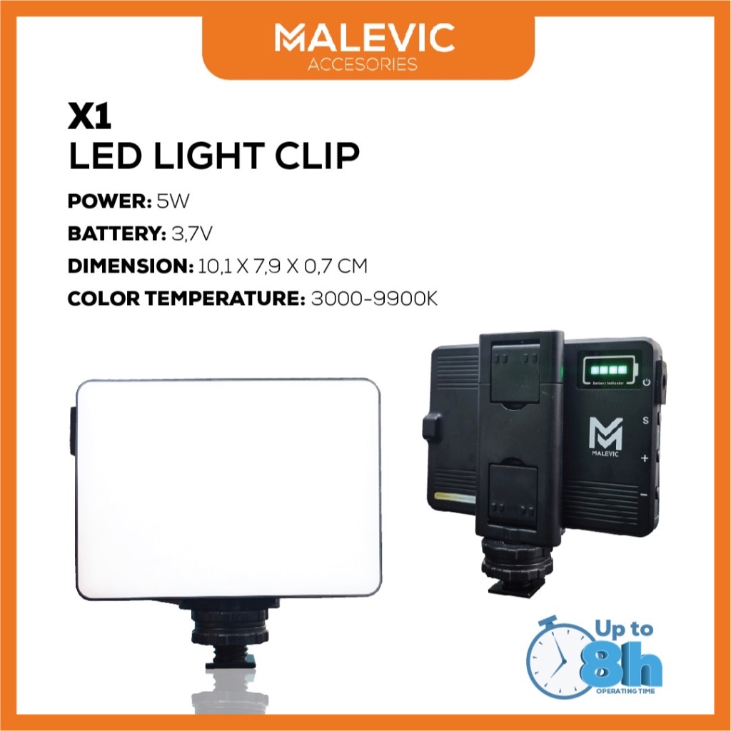 Jual [MA] X1 Selfie Light Portable Clip Mini Led Light Lampu Selfie ...