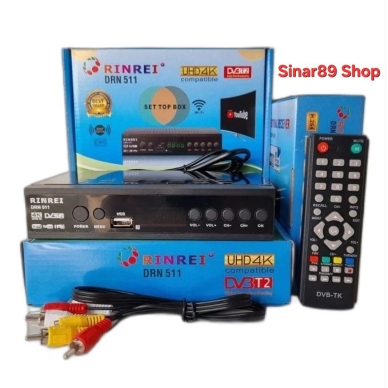 Jual Set Top Box RINREI DRN511 / STB RINREI DRN511 DVBT2 TV Digital | Shopee Indonesia