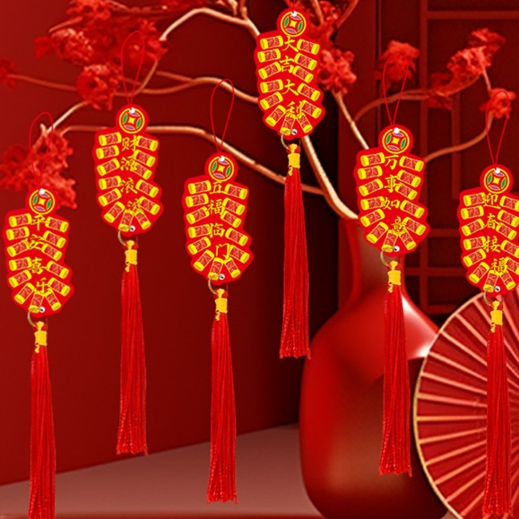 Jual 6pcs Gantungan Pohon Imlek. Dekorasi Imlek 2025. Dekorasi Chinese ...