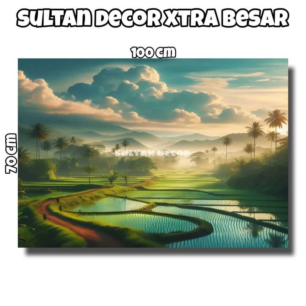 Jual POSTER DINDING PEMANDANGAN ALAM DESA XTRA JUMBO BEST SELLER ...