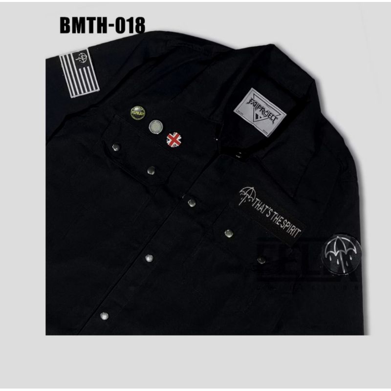 Jual JAKET SEMIPARKA BMTH PRIA - COWOK FULL BORDIR / PATCH / EMBLEM ...