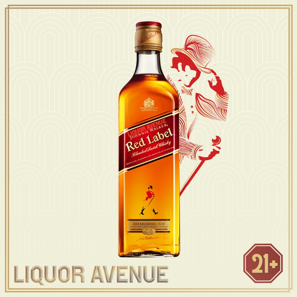 Jual JOHNNIE WALKER RED Label (JW Red) Blended Scotch Whisky 700ml ...