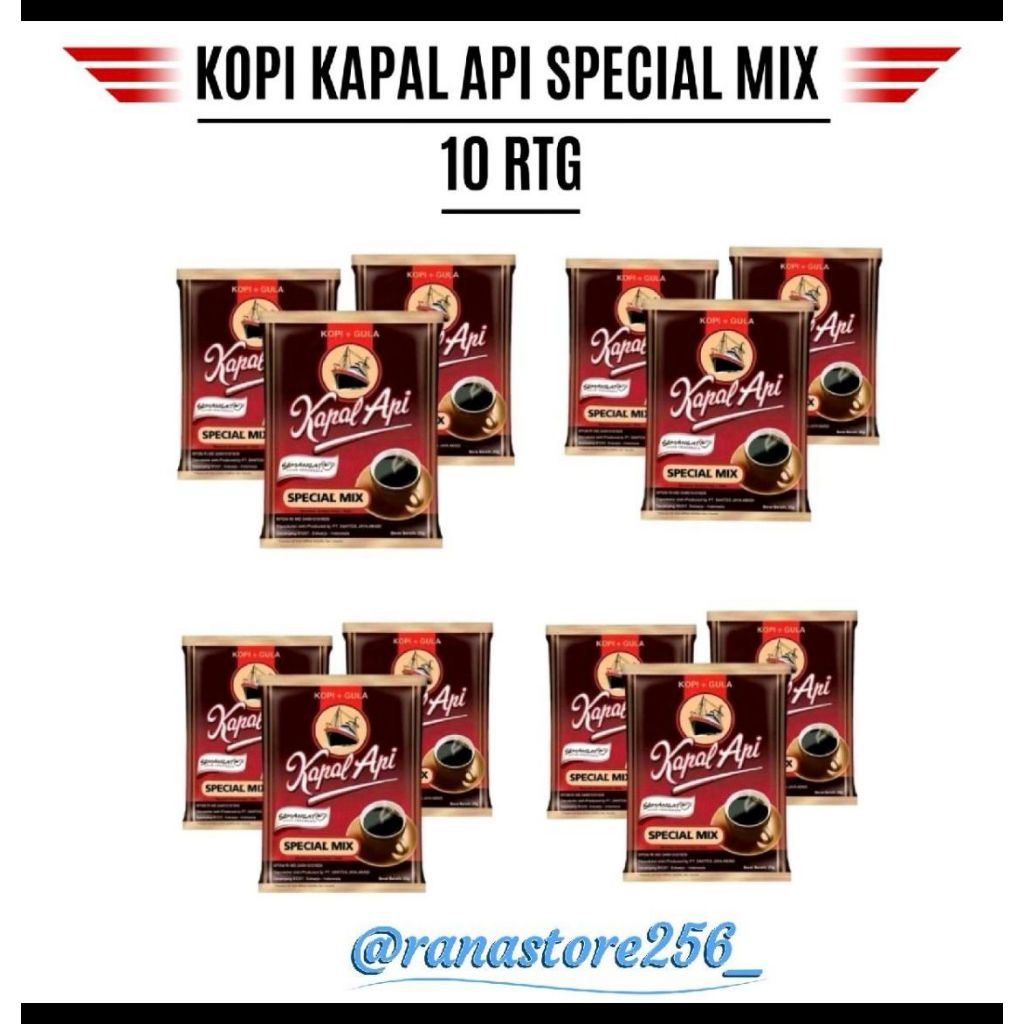 Jual Kopi kapal api Special Mix 25gr 1 Renceng ( 10pcs ) | Shopee Indonesia