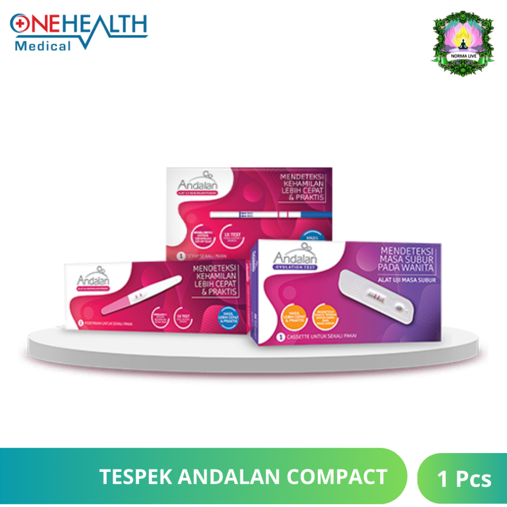 Jual Andalan Compact Pregnancy Test Midstream Test pack Kehamilan 1 Pcs ...