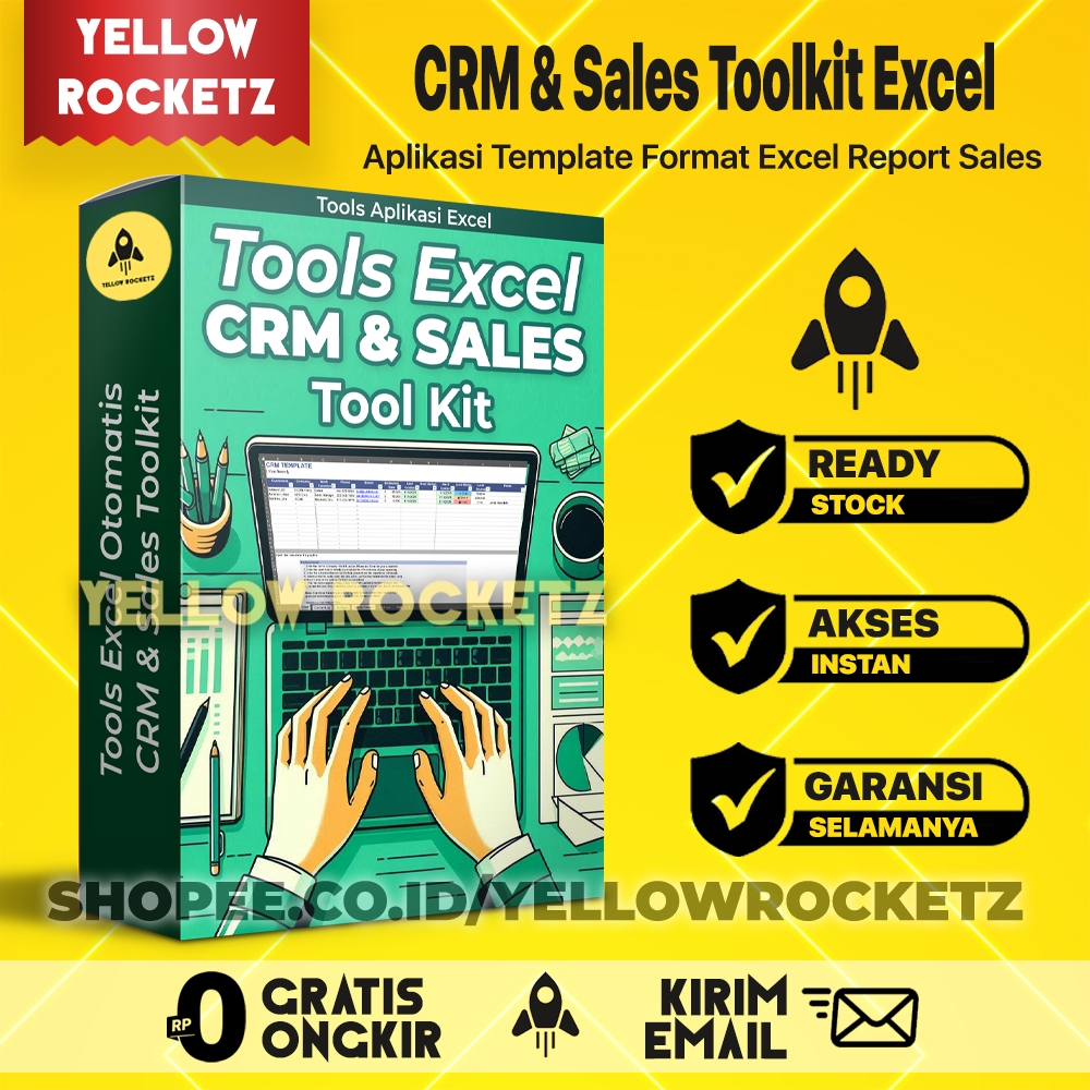 Jual TOOLS EXCEL CRM & SALES Toolkit Template - Aplikasi Dashboard ...