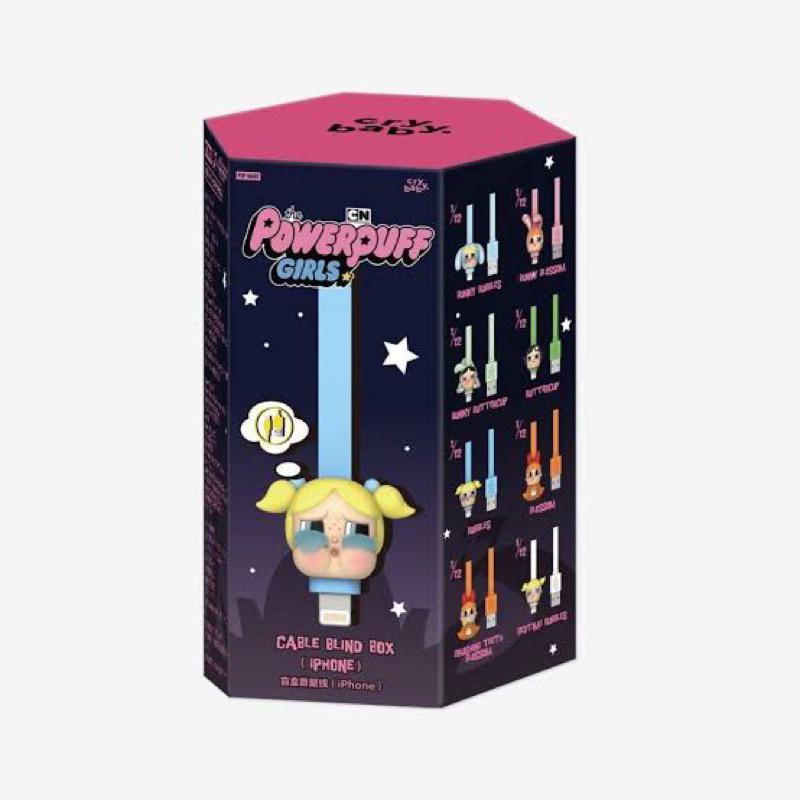 Jual popmart powerpuffs crybaby iphone charger blindbox sealed | Shopee ...