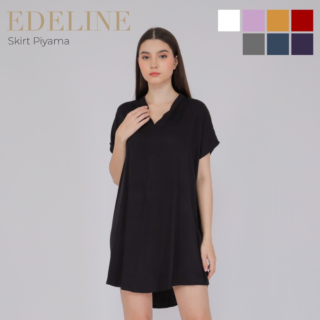Jual Edelline Dress ^^ Dres Wanita | Daster Wanita Rayon Twill Piyama ...