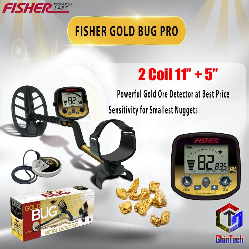 Jual FISHER Gold Bug Pro Gold Silver METAL DETEKTOR DETECTOR EMAS LOGAM ...