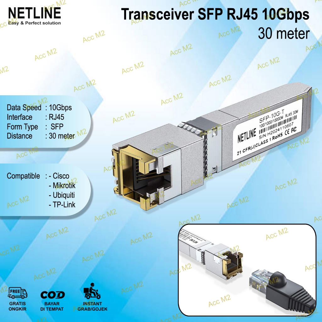 Jual Transceiver SFP LAN RJ45 10Gbps 30 meter | Shopee Indonesia