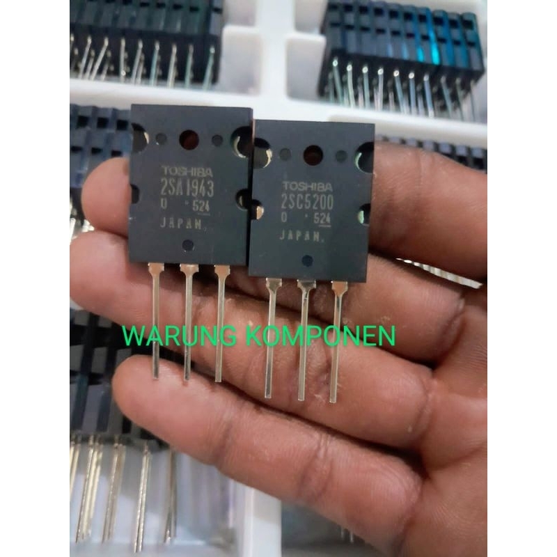 Jual TRANSISTOR TOSHIBA SERI 524 A1943 C5200 ORIGINAL KODE 524 ORI JAPAN FREE MIKA.1SET | Shopee ...