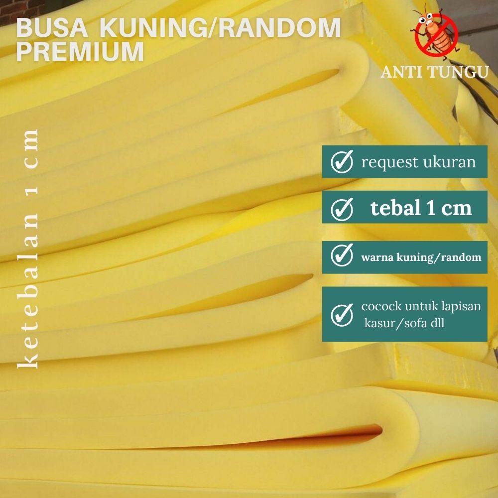 Jual Busa Lembaran Royal Foam Tebal 1 Cm Lapisan Dudukan Kursi Sofa ...