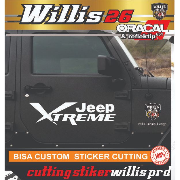Jual STIKER MOBIL JEEP XTREME STICKER JEEP STIKER MOBIL JEEP FEROZA ...