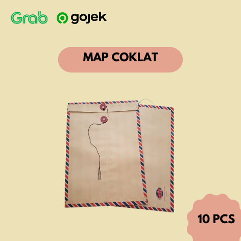 Jual Map Tali Coklat Merk Air Mail 310 - Map Coklat Ukuran Folio (1 Pak ...