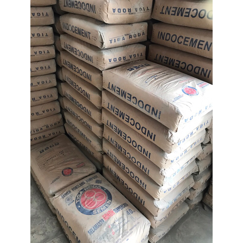 Jual Semen Tiga Roda 40kg 1 DO merek INDOCEMENT (isi 206 Zak) | Shopee ...