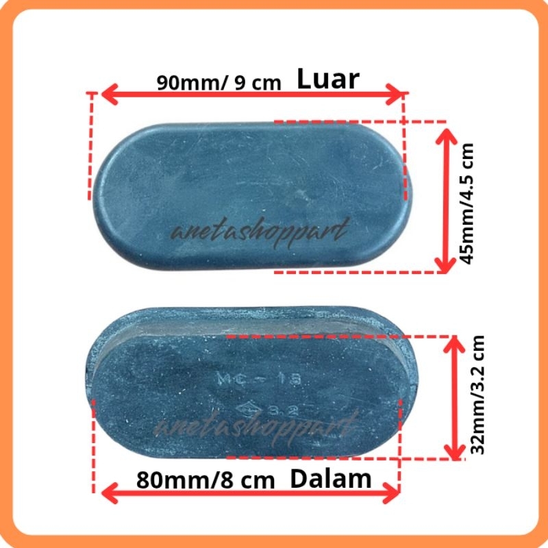 Jual Karet Tutup Lubang Lantai Dek-Panel-Bak Mobil 90mm 80mm Universal ...