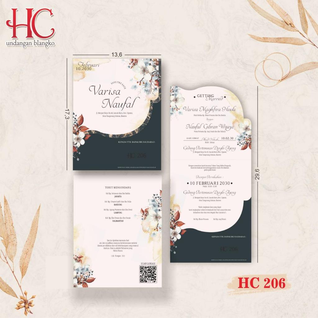 Jual Blangko Undangan HC 206 Kertas Undangan Kosong Murah | Undangan ...