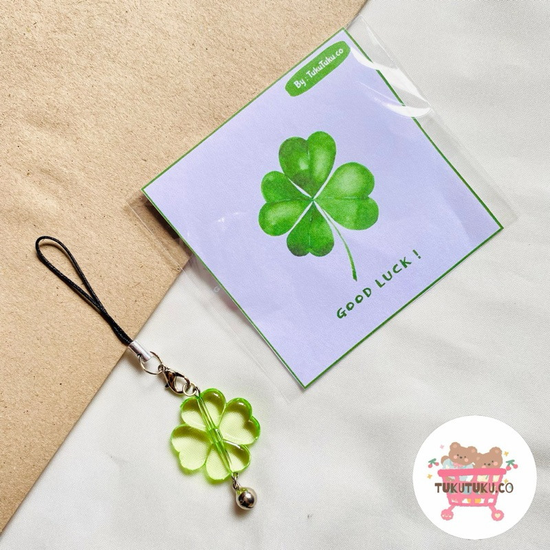Jual Lucky Charm Clover / Gantungan HP Clover Queen Of Tears ...