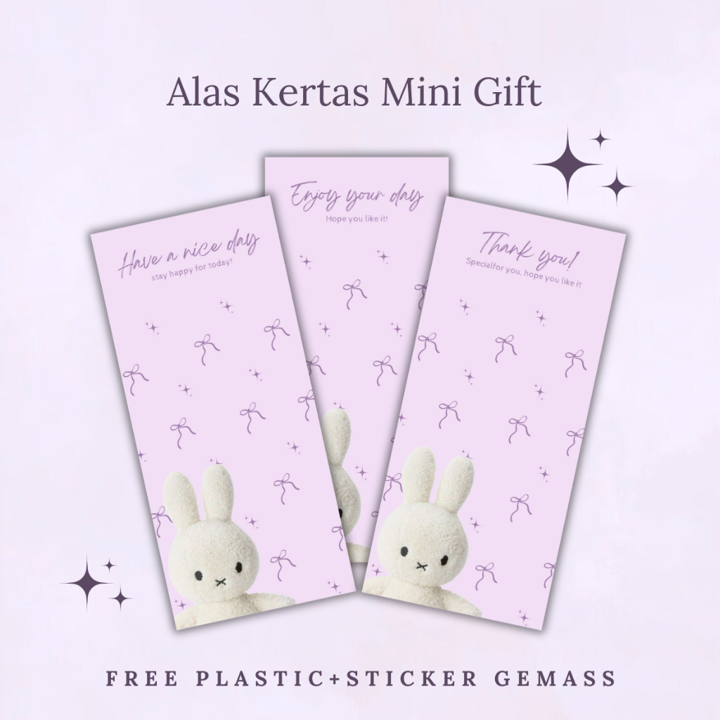 Jual Seri A2 | Alas Kertas Mini Gift 7x15cm - Alas kertas - Alas mini ...