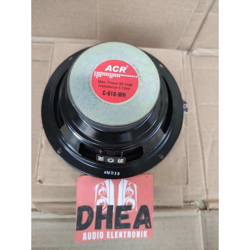Jual Speaker ACR 610 Woofer 6 inch 6in 60 Watt 8 ohm Original ACR C-610 ...