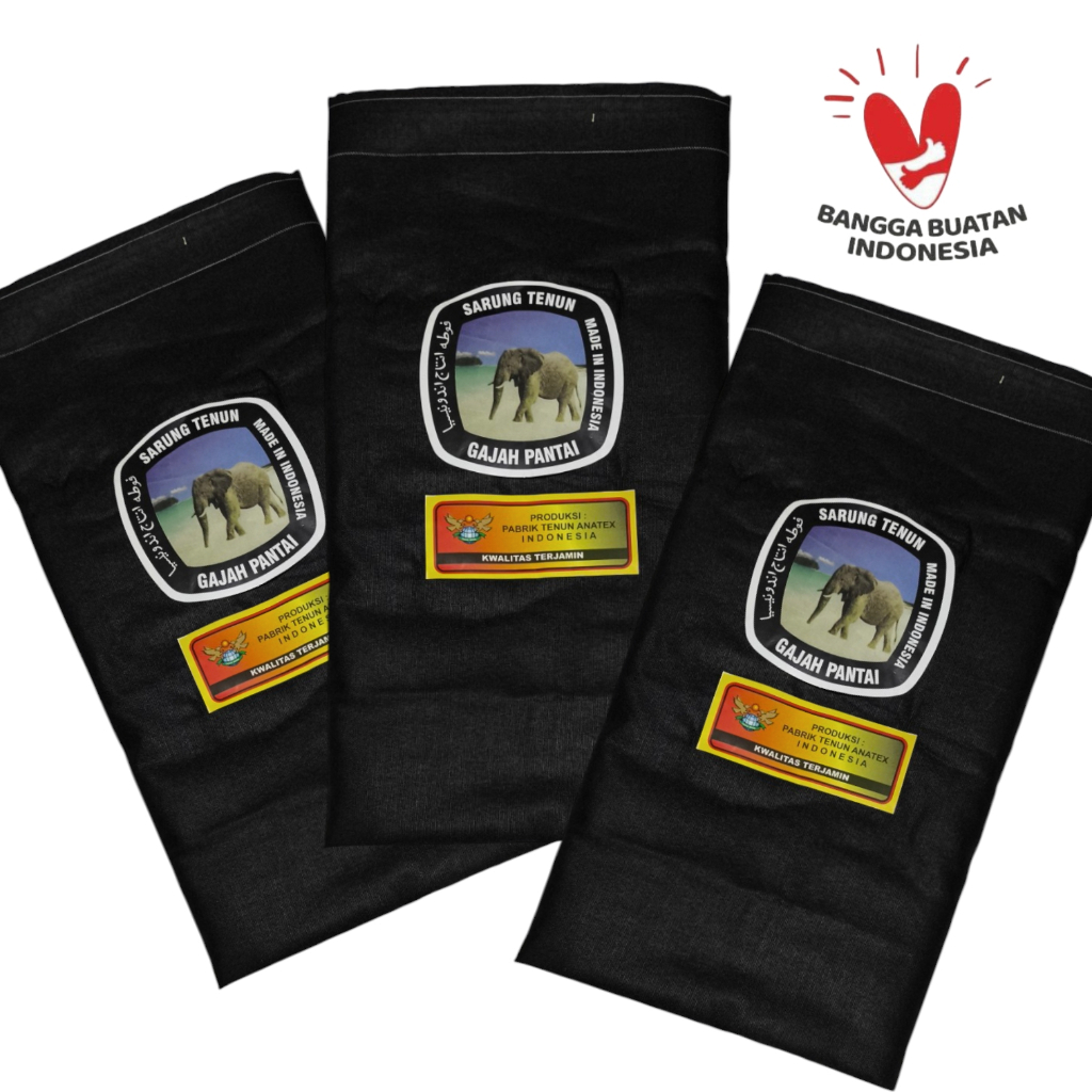 Jual Sarung hitam polos dan hitam putih mix ukuran dewasa bahan halus ...