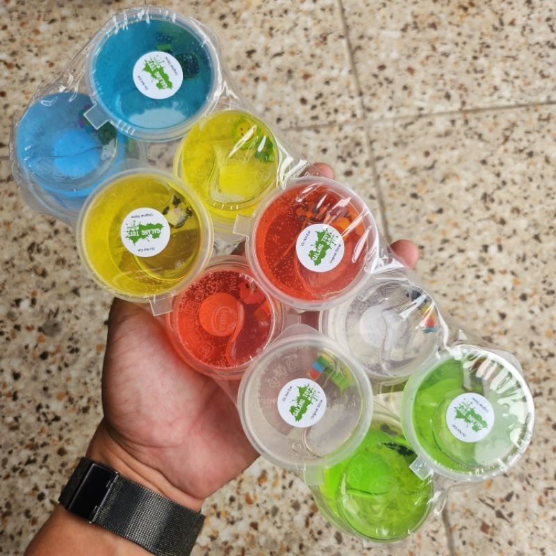 Jual 10 pc slime clear penghapus 35cc / slime jiggly / slem original ...