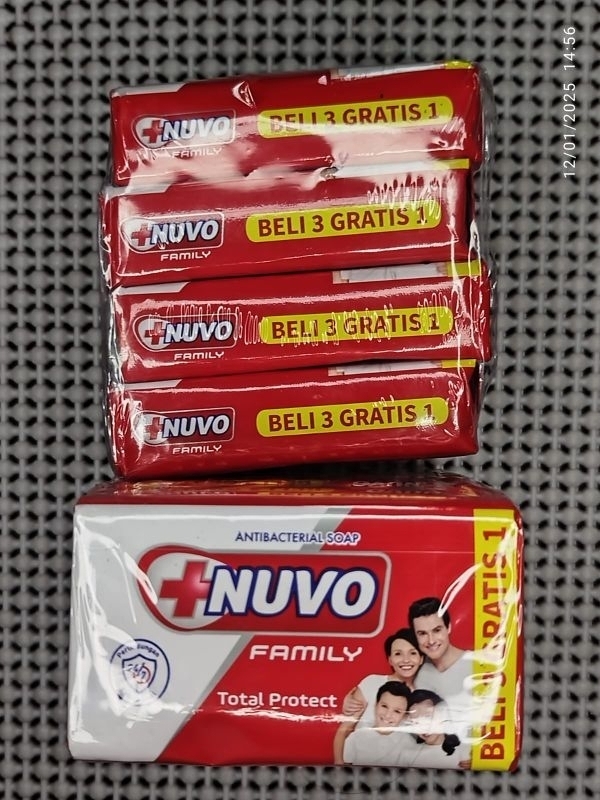 Jual NUVO Family JUMBO 100gr x4 ( Buy 3 Get 1 Free ) | Sabun Mandi Batang Antibakterial Murah ...
