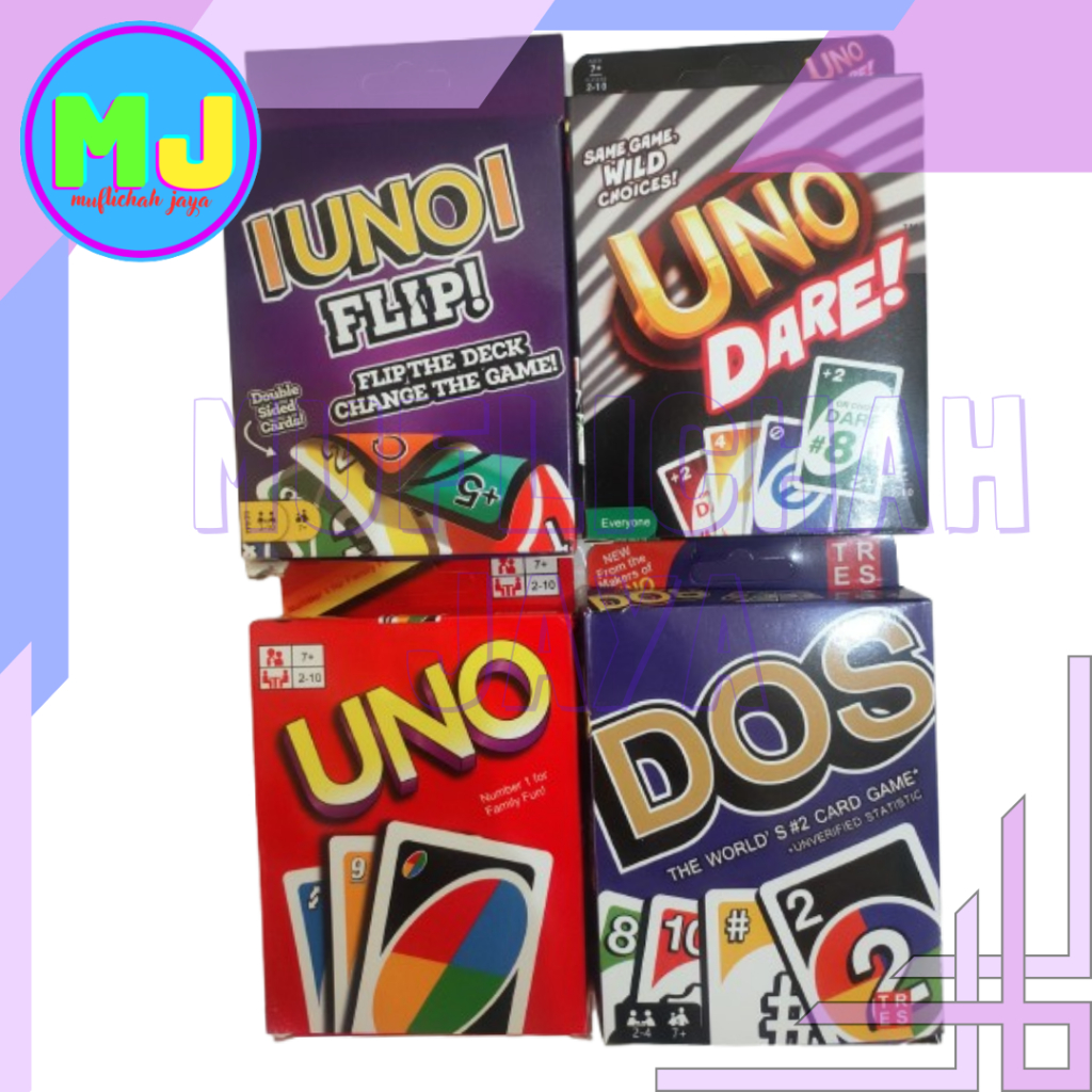 Jual Kartu Uno Mainan Flip Dos Dare Uno Series Lengkap | Shopee Indonesia
