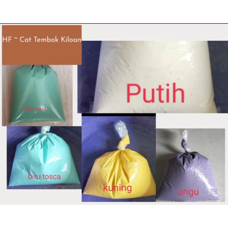Jual Sale plus HF Cat Tembok 1kg Murah Cat Tembok Kiloan Cat Tembok Cat ...