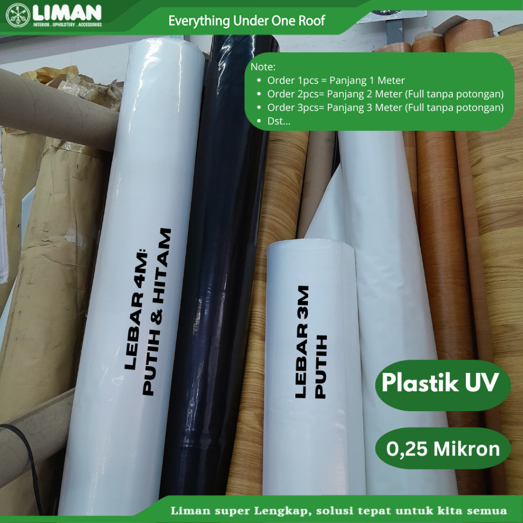 Jual Plastik UV Lebar 4 Meter (0,25 Mikron) | Shopee Indonesia