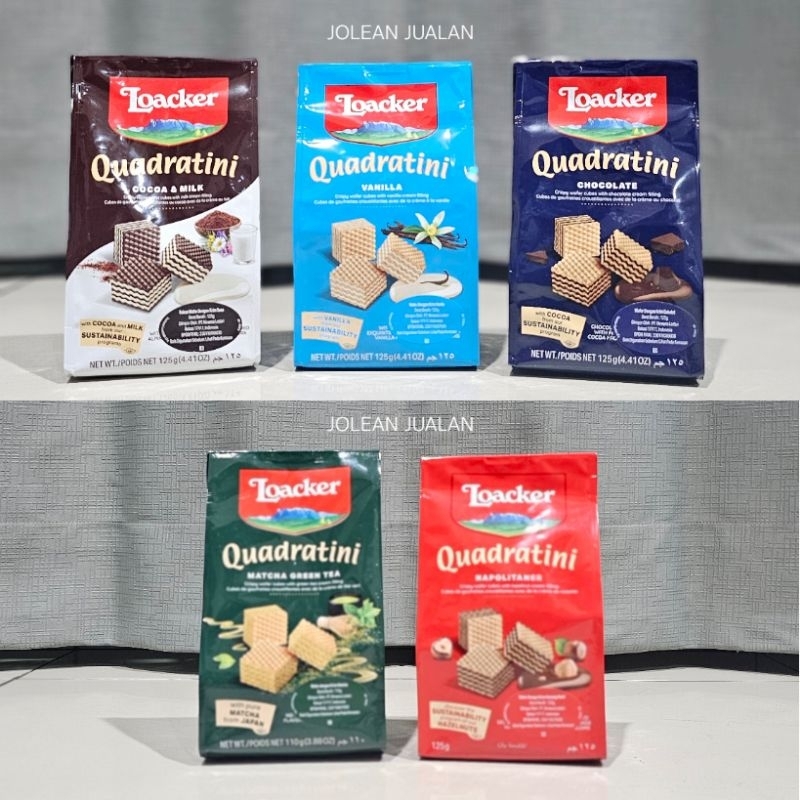 Jual Biskuit Wafer Loacker Quadratini 110 gr / 125gr | Shopee Indonesia
