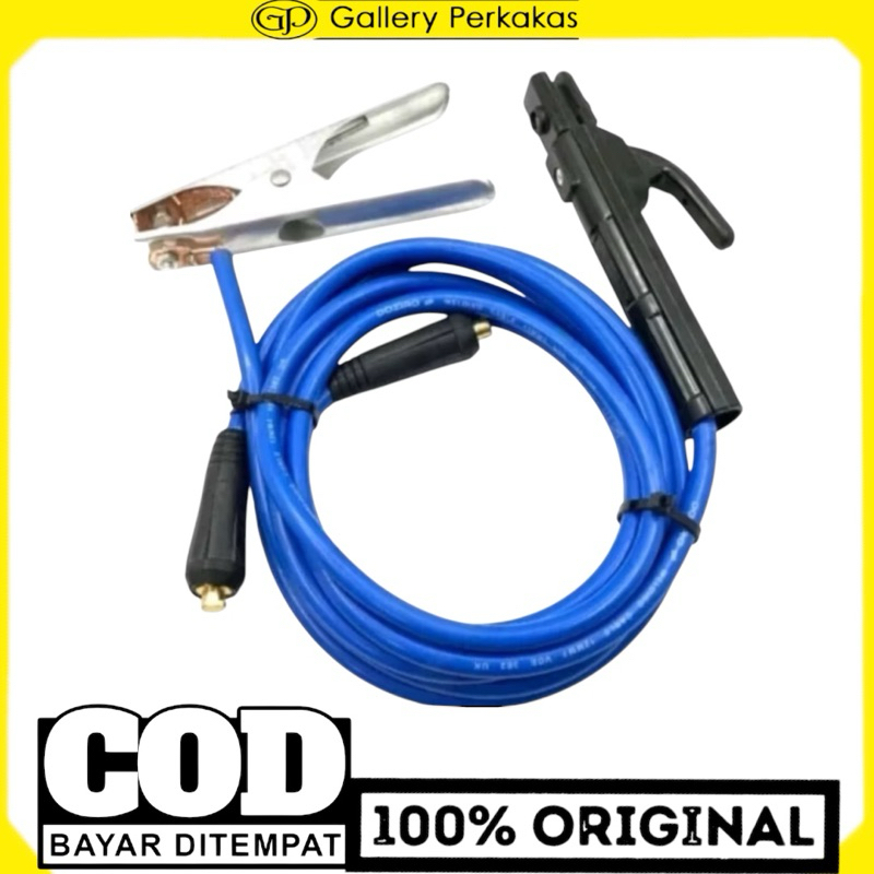 Jual paket set stang las & tang massa & kabel 5 meter stang las listrik ...