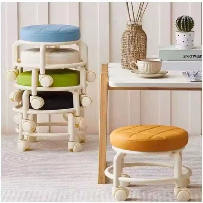 Jual Kursi Roda Bulat Putar 360°/Bangku Stool/Kursi Katrol/Kursi Bundar ...
