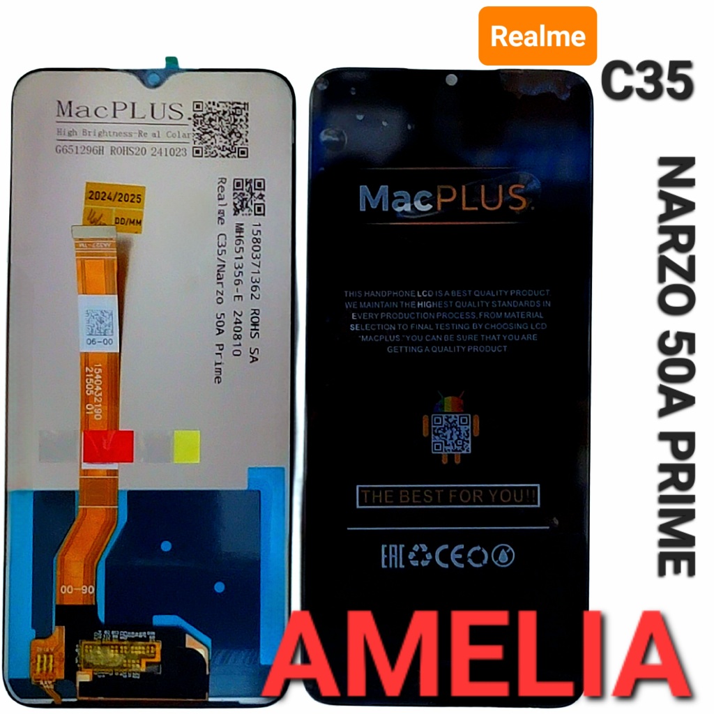Jual LCD REALME C35 / NARZO 50A PRIME FULLSET TOUCHSCREEN ORI | Shopee ...
