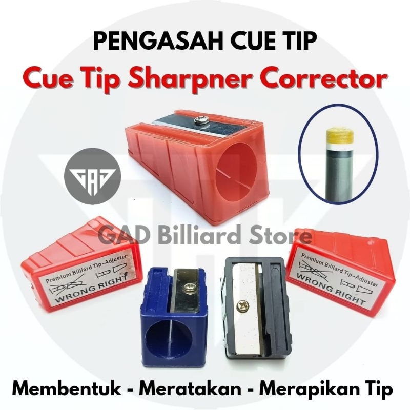 Jual CUE TIP SHARPNER CORRECTOR | Pengasah Cue Tip | Pembentuk Ujung ...