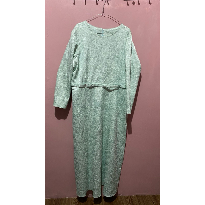 Jual preloved kebaya dress murah jumbo preloved sage untuk nikahan ...