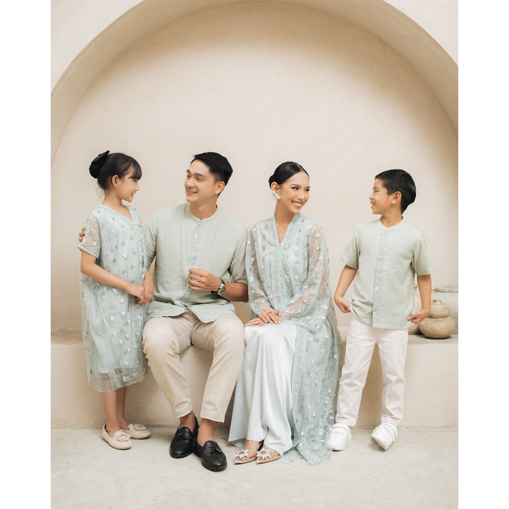 Jual Samira Set - Family Set Raya Collection in Teal Green | Shopee ...