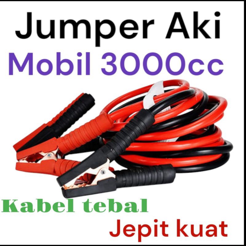 Jual Kabel Jumper Aki Mobil 3000cc Kabel Starter Aki Mobil Berkualitas Aman Jamper Aki 3meter ...