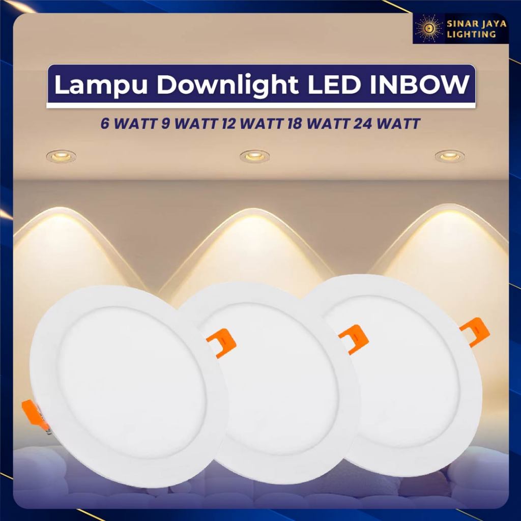 Jual Lampu Downlight LED Inbow 6W, 9W, 12W, 18W, 24W - Desain Modern ...