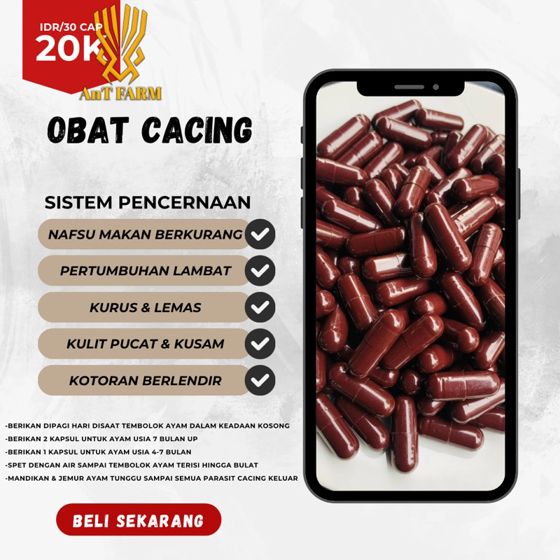 Jual OBAT CACING - ANT FARM PRODUCT - PEMBERANTAS PARASIT CACING YANG ...