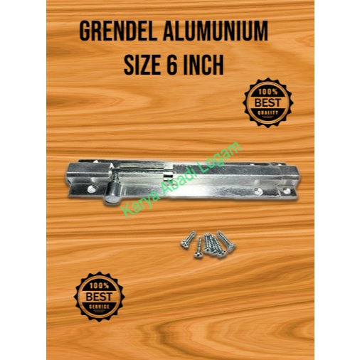 Jual Grendel Alumunium Ukuran 6 Inch, Grendel Jendela, Grendel Pintu ...