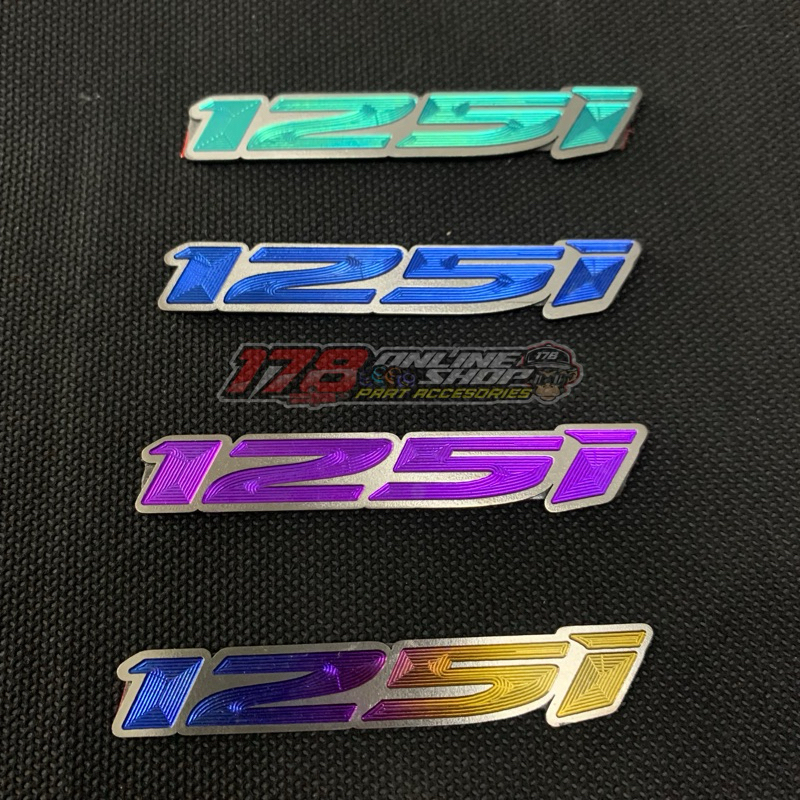 Jual emblem 125i titanium warna (harga per pcs) | Shopee Indonesia