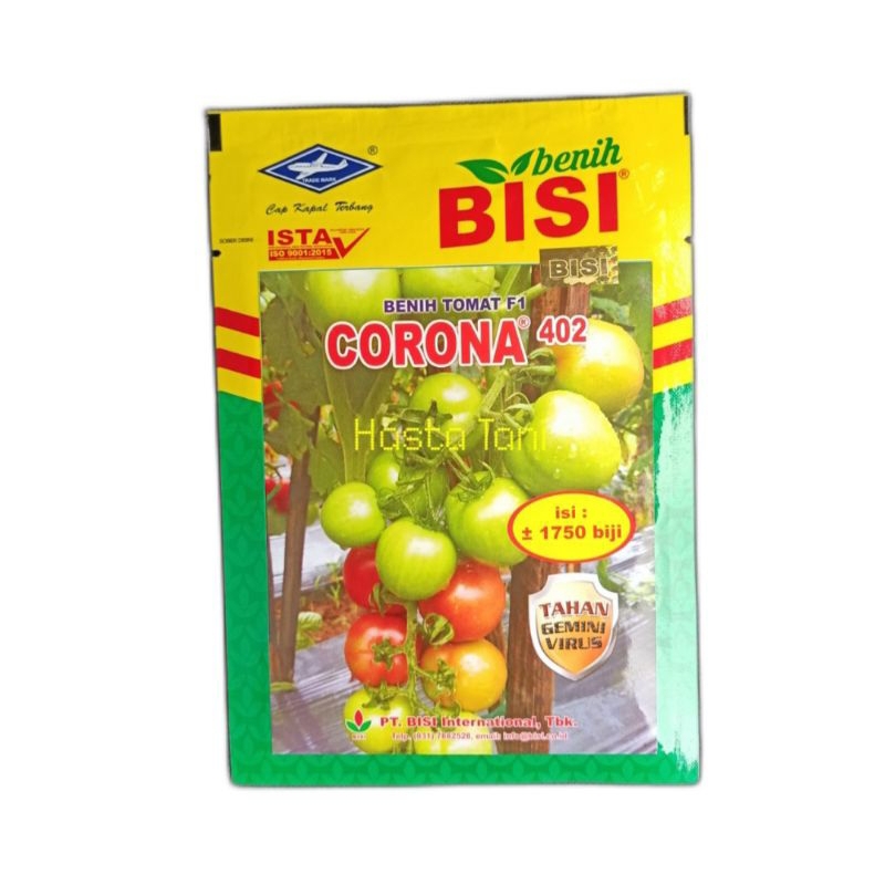 Jual Benih Tomat Hibrida F1 CORONA 402 5Gr(1.750 biji) | Shopee Indonesia