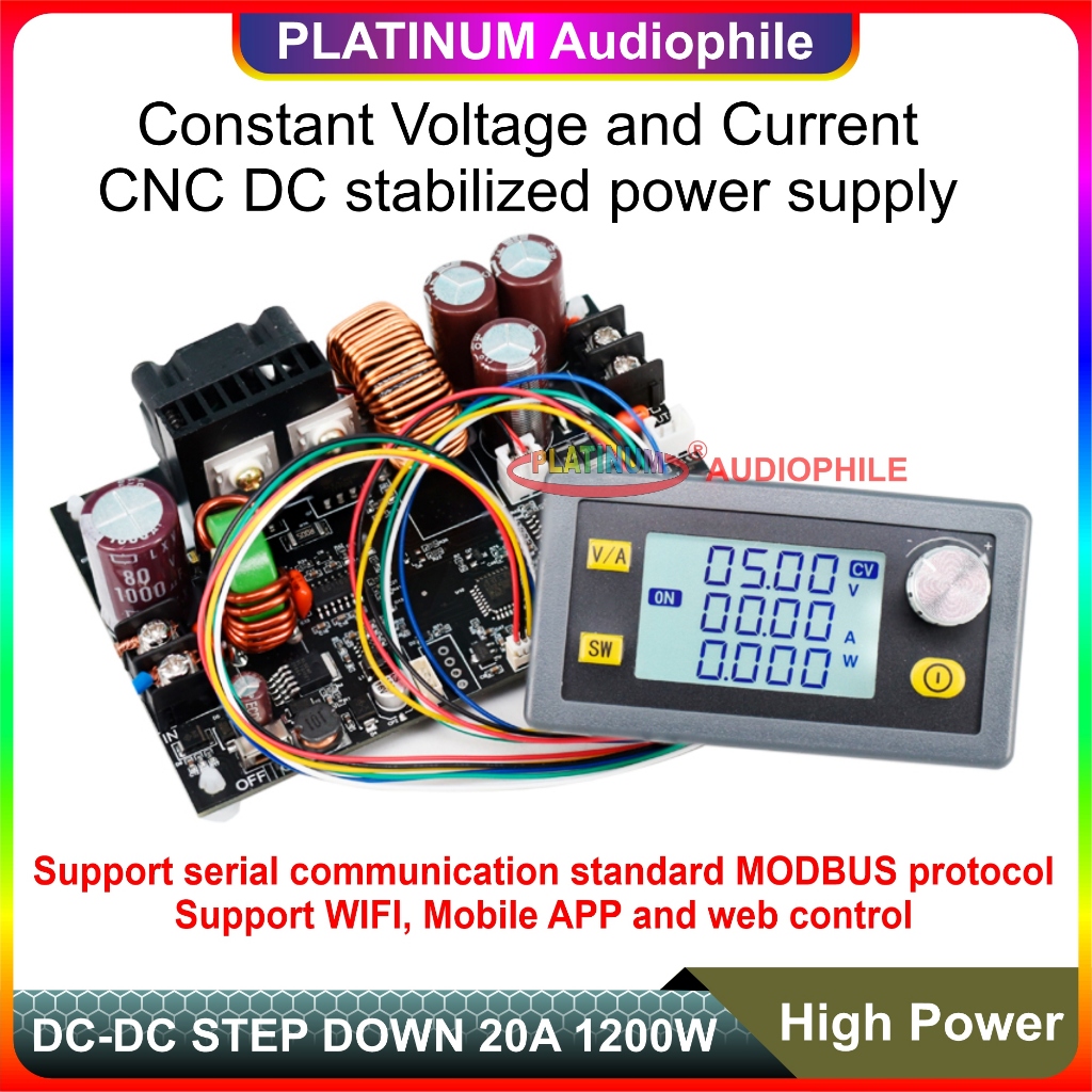 Jual DC-DC Step Down 1200W 20A Digital Adjustable Boost Converter High ...