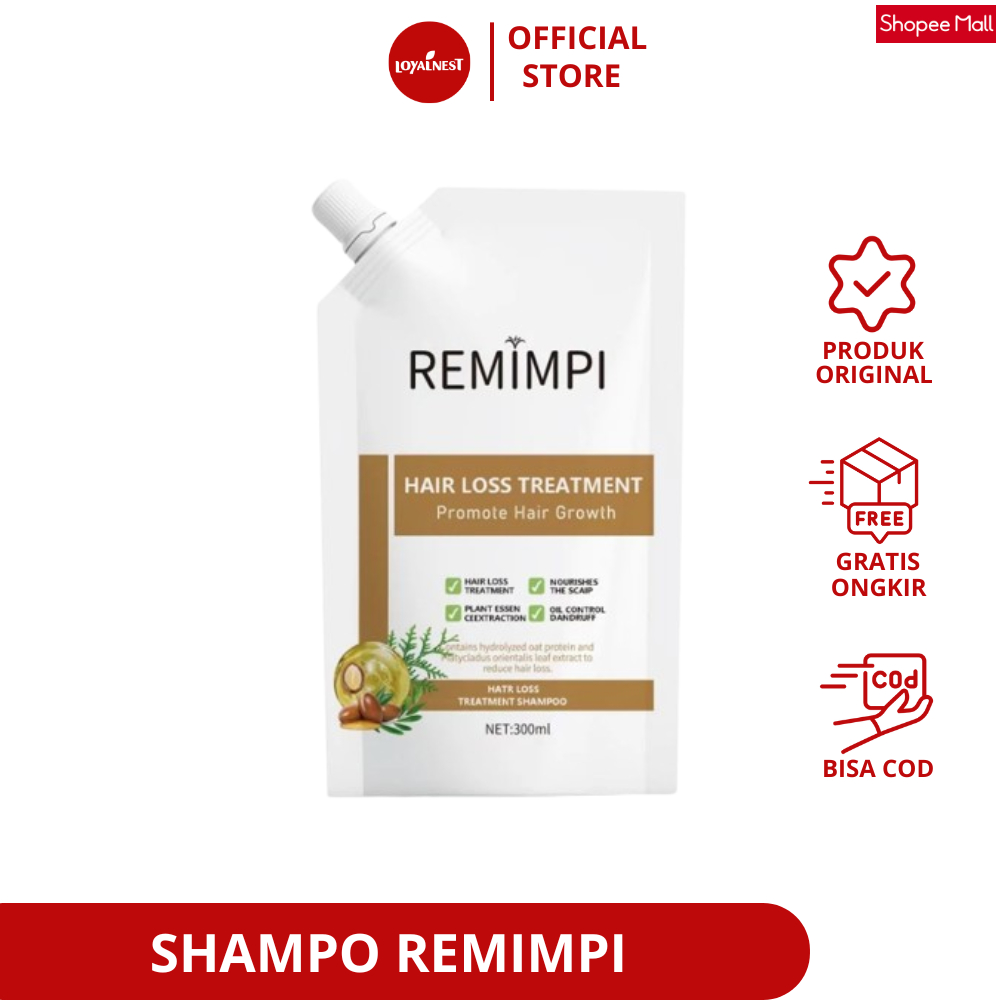 Jual REMIMPI Shampo Anti Hair Fall Penumbuh Rambut Original | Shopee ...
