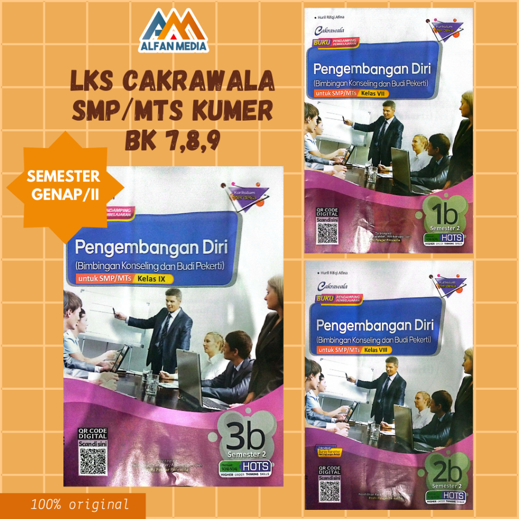 Jual Bimbingan Konseling BK kelas 7,8,9 Semester 2 / Genap Buku Lks ...