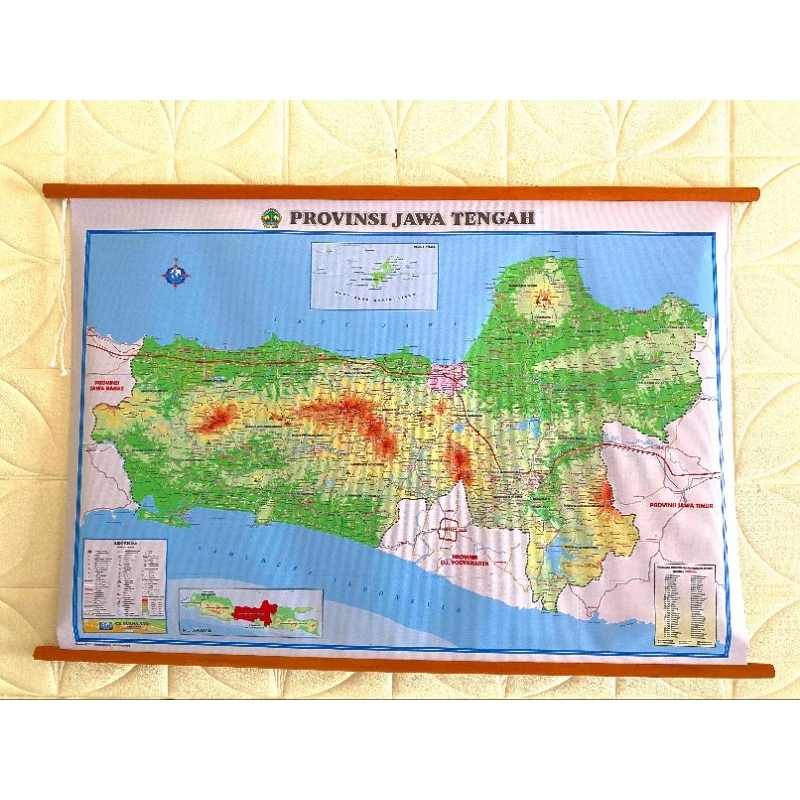 Jual Peta Bingkai Provinsi Jawa Tengah Besar | Shopee Indonesia