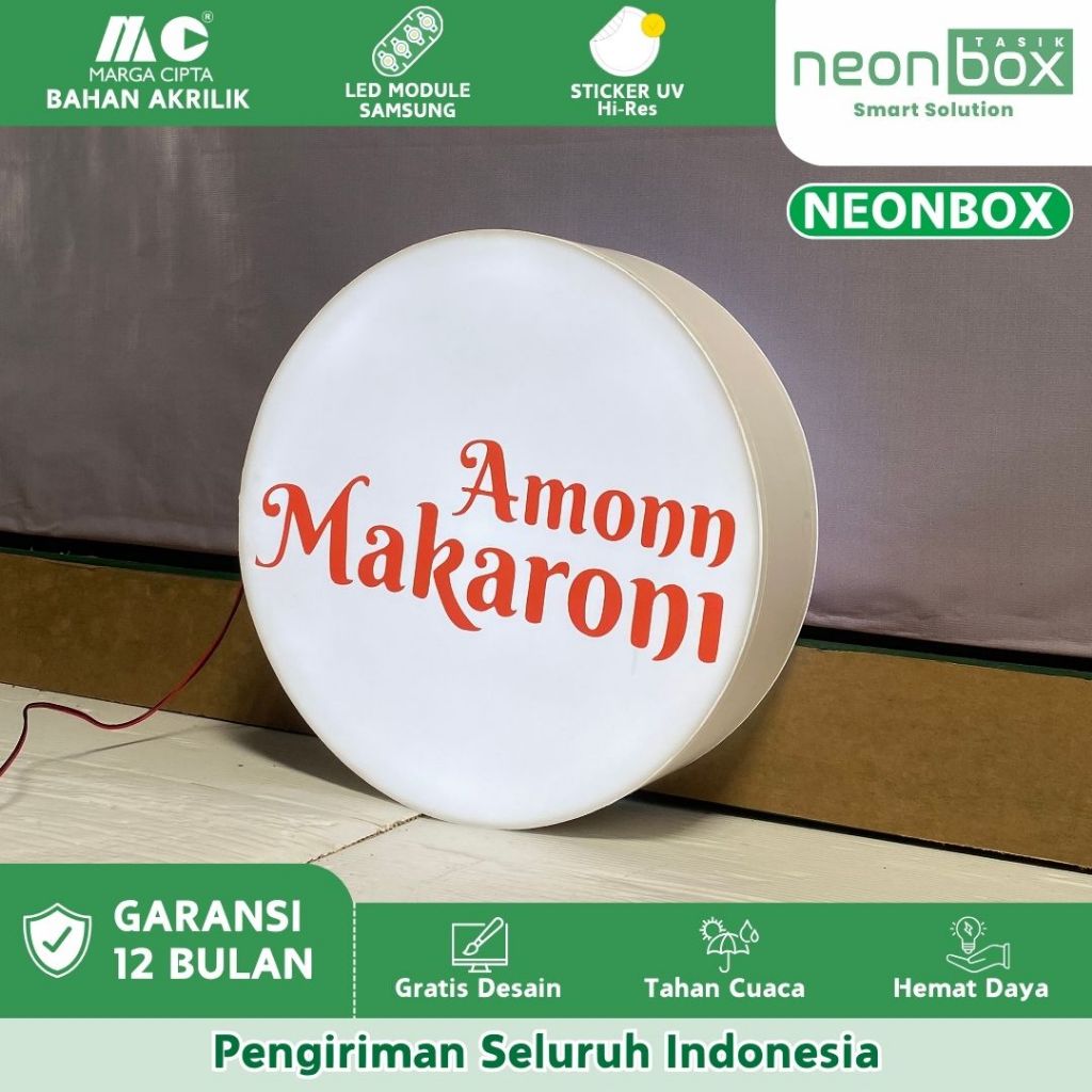 Jual Neon Box Custom Outdoor Neon Box Tasik Neon Box Bulat Akrilik 2 ...